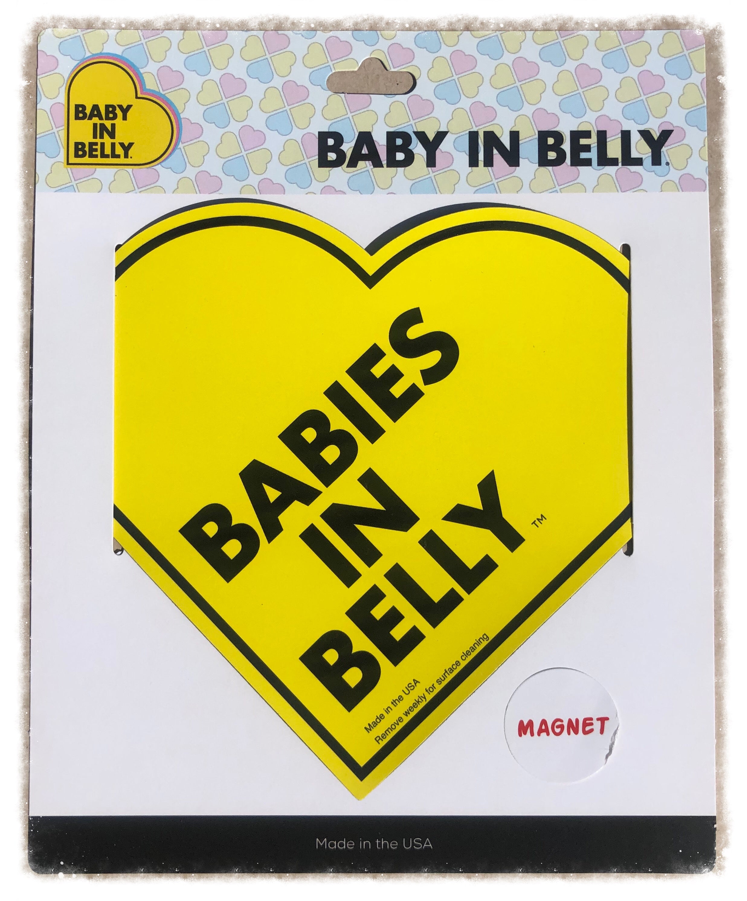 BABIES IN BELLY® Car Window Sticker for pregnant driver of twins ...