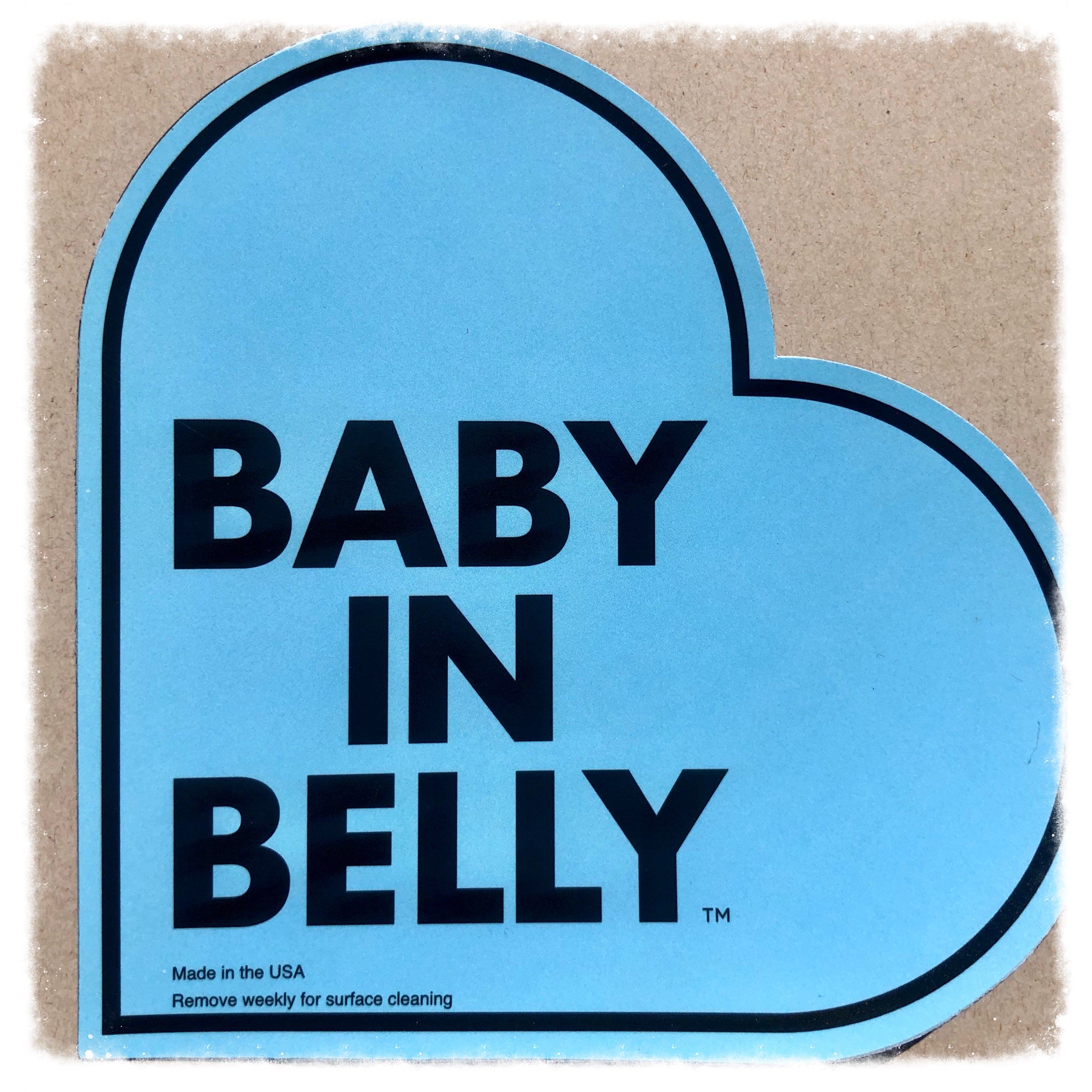 BABY in Belly® car MAGNET | BLUE for Pregnant driver – Baby in Belly