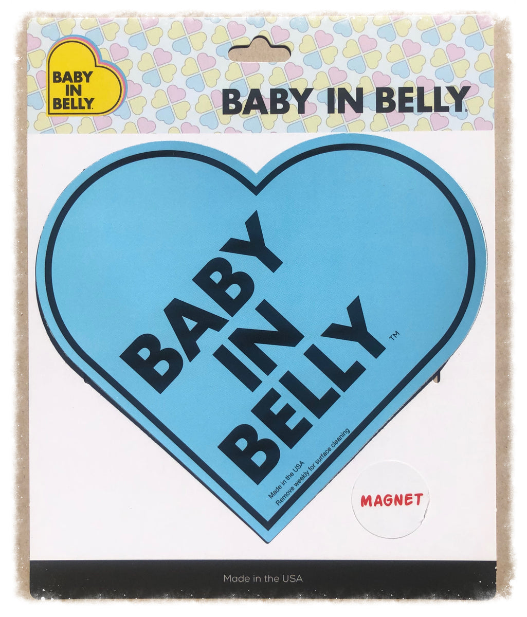 BABY in Belly® car MAGNET | BLUE for Pregnant driver – Baby in Belly