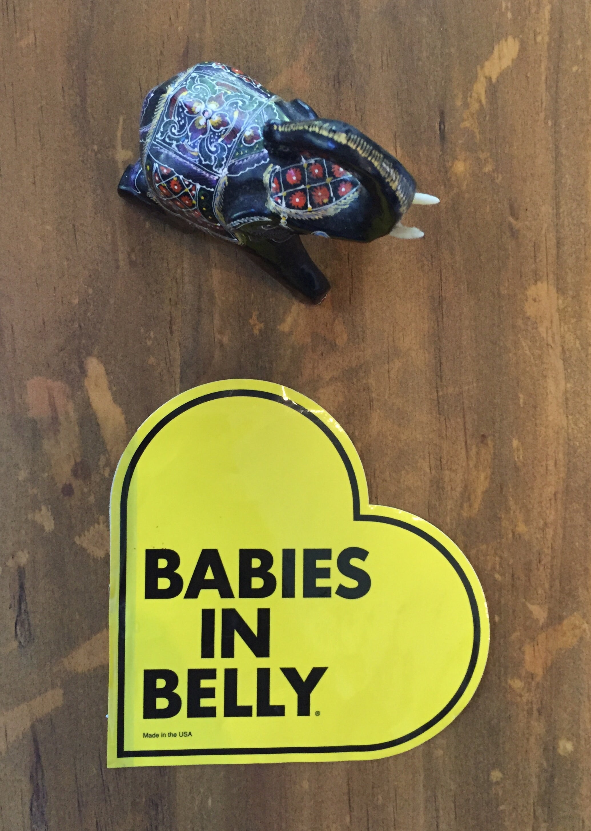 BABIES IN BELLY® Car Window Sticker for pregnant driver of twins ...